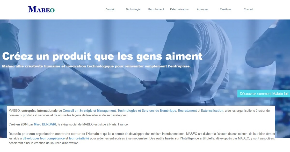 Mabeo : Conseil, Technologie, Recrutement, Externalisation - MABEO